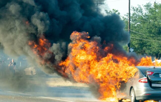 Hybrid Cars Double Your Fire Risk: Gasoline AND Batteries Can Burn Together