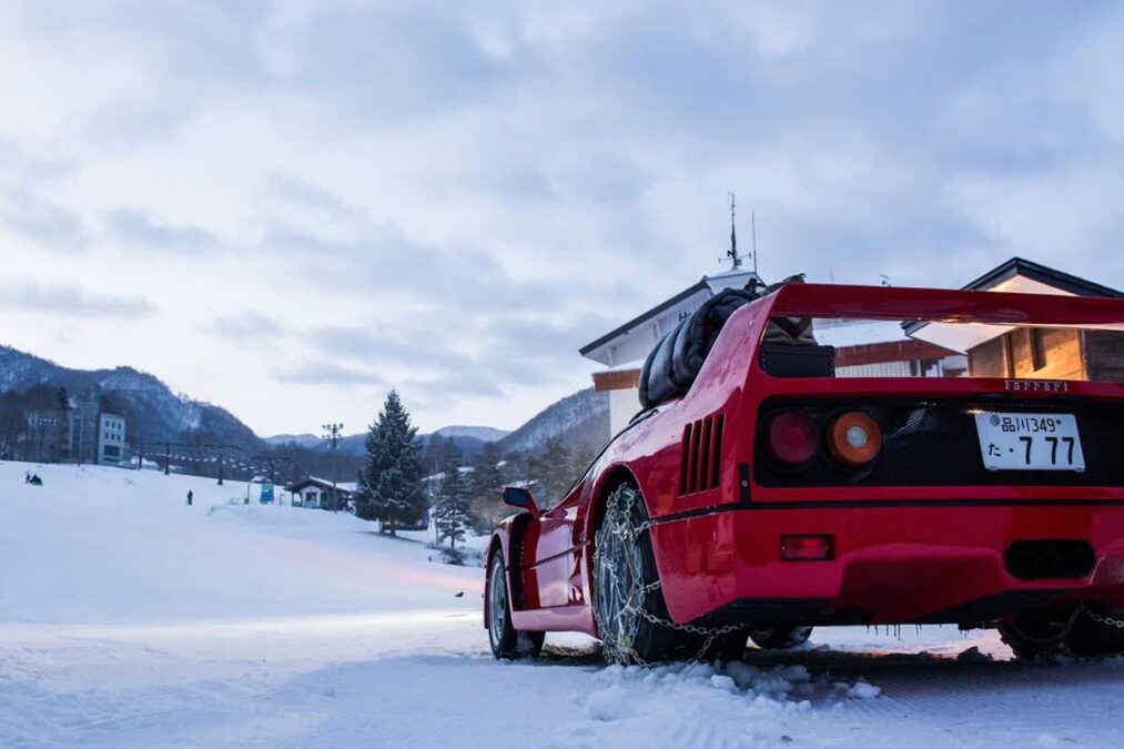 A Ferrari F40 Just Raced Through a Ski Resort—And the Ending Is ...