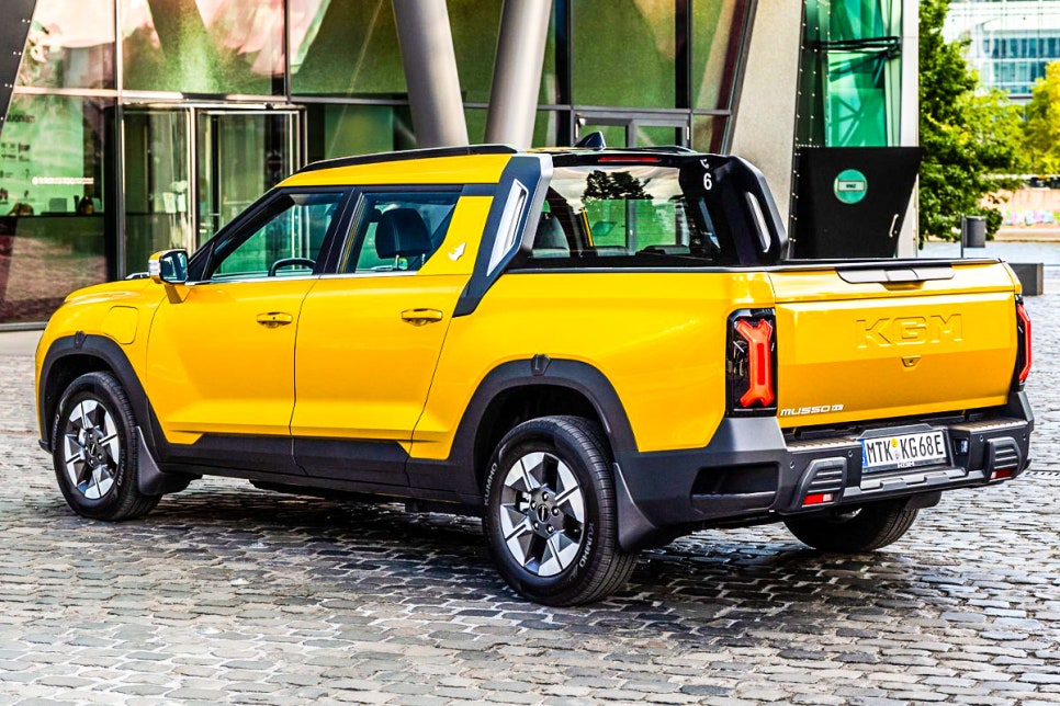 KG Mobility Musso EV Offers 240 Miles Of Range And 5070 Lbs Towing For ...